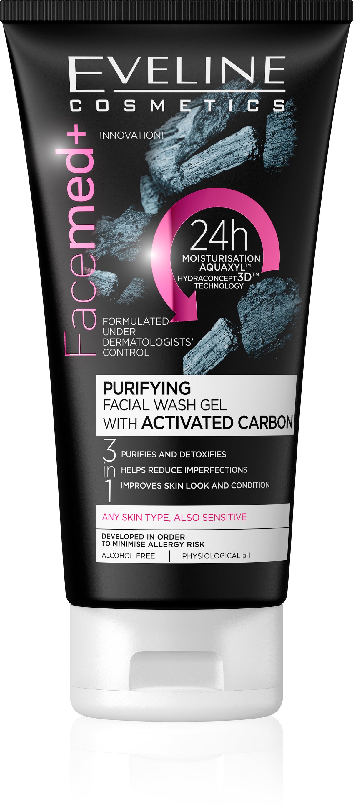 Purifying Charcoal Face Wash Gel With Activated Carbon – Eveline Pakistan