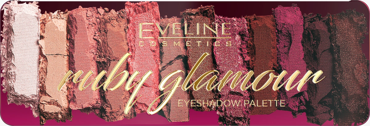 Ruby Glamour Eyeshadow Palette - 12 colors 12 g – Eveline Pakistan